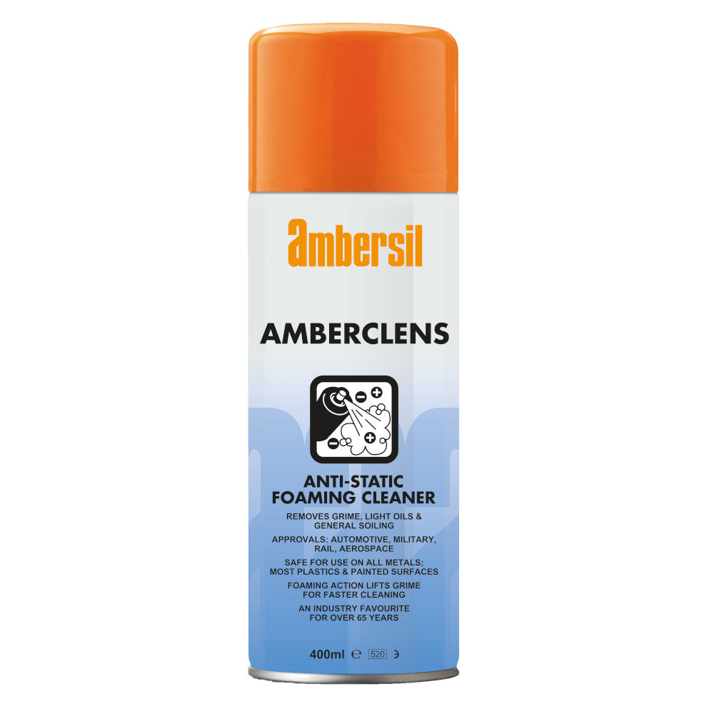 Ambersil Amberclens Anti-Static Foaming Cleaner 400ml | Electro South ...