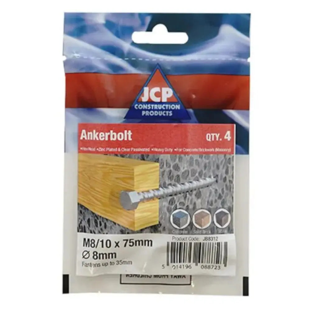 JCP Hexagon Head Ankerbolts Zinc Plated – Electro South West Ltd