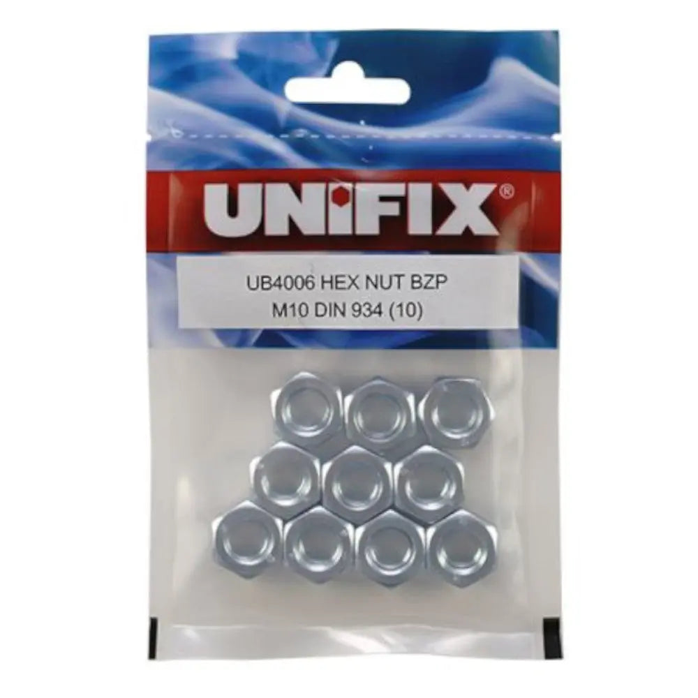 Unifix Full Nuts Class 8 DIN 934 BZP Handy Packs – Electro South West Ltd